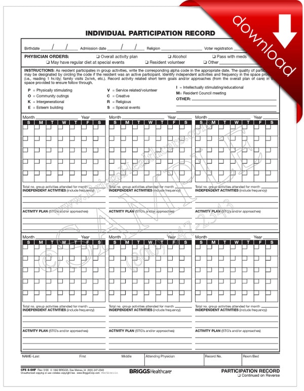 Individual Participation Record - DIGITAL FORM Individual Participation Record - DIGITAL FORM